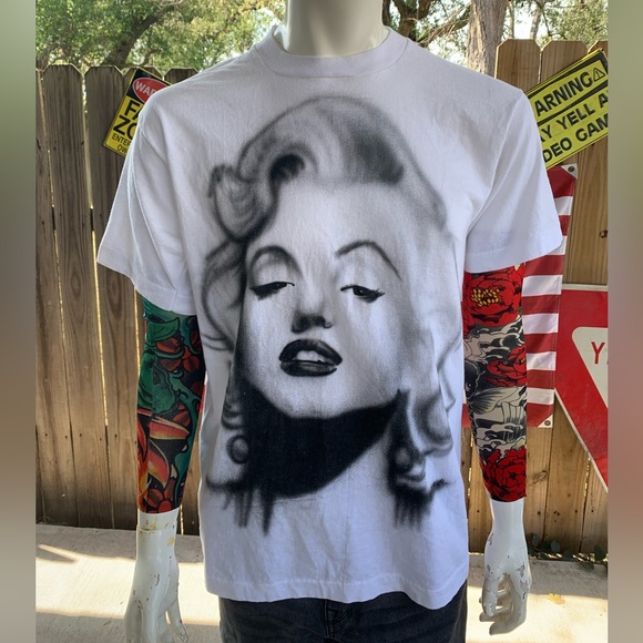 Vintage | Shirts | Vintage 9s Marilyn Monroe Rap Tee Size L | Poshmark
